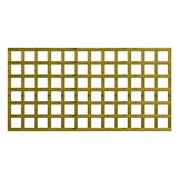 1.83M x 0.9M Traditional Square Trellis (Green) | East Coast Fencing
