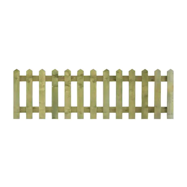 6FT X 2FT Point Top Picket Fence Panel Green East Coast Fencing 6FT X 2FT Point Top Picket Fence Panel Green East Coast Fencing